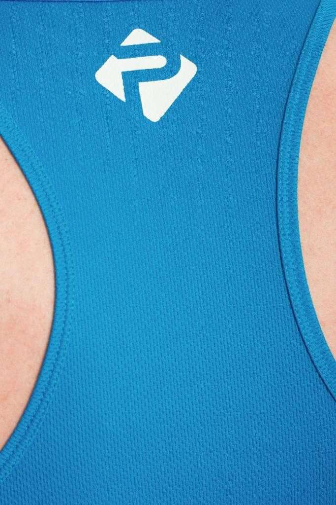 Performance Stringer - Small Logo (Blue) – Progressed Clothing Ltd